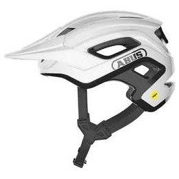 Mountainbikehelm Abus "CLIFFHANGER MIPS" Gr. M, wei&szlig;, Helme, M Kopfumfang: 54cm - 58cm, gl&auml;nzend, unifarben