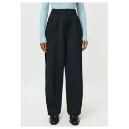Bundfaltenhose LEGER "Shanice, LeGer by Lena Gercke", Damen, Gr. 34, N-Gr, schwarz, Web, Obermaterial: 93% Polyester, 7% Elasthan, unifarben, regular fit lang, Hosen, Regular fit