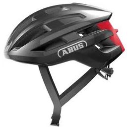 Fahrradhelm Abus "POWERDOME" Gr. S, grau, Helme, S Kopfumfang: 51cm - 55cm, gl&auml;nzend, unifarben mit Farbeinsatz