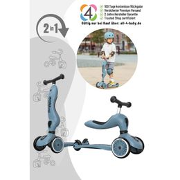 Scoot & Ride Scoot&Ride Highwaykick 1 Rutscherfahrzeug und Scooter - Farbe: Steel | Gr.: onesize
