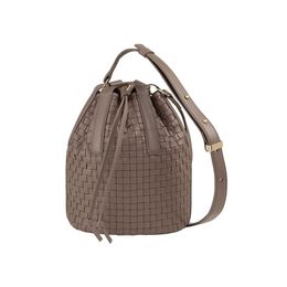 DuDu Filicudi M. Beuteltasche Leder 19 cm in taupe | Gr.: onesize