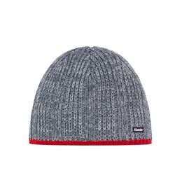 Eisbär Eisbär Beanie Rene MÜ Wintermütze in grau-rot | Gr.: onesize