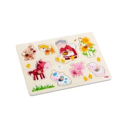 HABA Sales GmbH & Co.KG Spiel - Greifpuzzle Oma Lenis Tiere (Kinderpuzzle) | Gr.: onesize