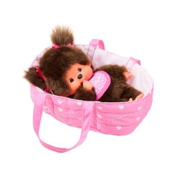Mädchen & Tragetasche | 20 cm | Monchhichi Puppe in Geschenkverpackung | Gr.: onesize