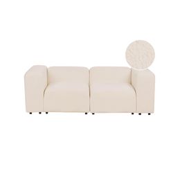 Beliani 2-Sitzer Sofa FALSTERBO in Beige - (W) 204 x (H) 70 x (L) 105 cm | Gr.: onesize