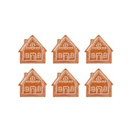 Butlers Deko-Teller GINGERBREAD 6er-Set in Braun | Gr.: onesize