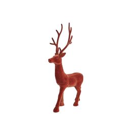 Butlers Deko-Hirsch X-MAS beflockt in Braun | Gr.: onesize