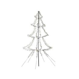 MARELIDA LED Weihnachtsbaum Lichterbaum für Außen aufklappbar H: 3m | Gr.: onesize