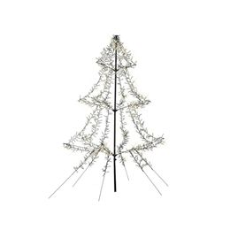 MARELIDA LED Weihnachtsbaum Lichterbaum für Außen aufklappbar H: 2m | Gr.: onesize