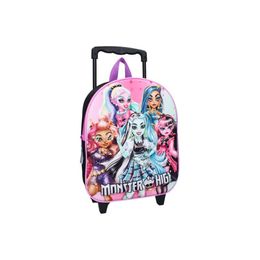 MONSTER HIGH Trolley-Rucksack 3D Design mit Rollen und Griff | Gr.: onesize