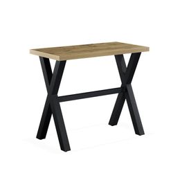 DUBI Möbel Bartisch ARNE in Natureiche-Optik - (B)120 x (H)105 x (T)60 cm | Gr.: onesize