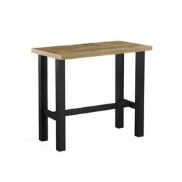 DUBI Möbel Bartisch LOTTE in Natureiche-Optik - (B)120 x (H)105 x (T)60 cm | Gr.: onesize
