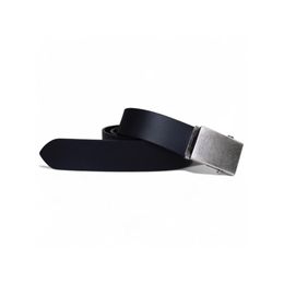 Fronhofer Robuster Ledergürtel stufenlos in Schwarz | Gr.: onesize