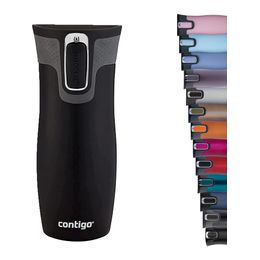 Contigo Thermobecher West Loop Edelstahl Isolierbecher Fb. Black 470 ml | Gr.: onesize