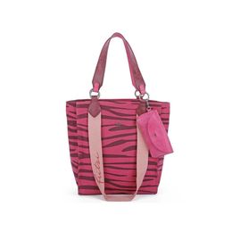 Fritzi aus Preussen Fritzi aus Preußen Izzy02 Canvas Shopper Tasche 32 cm in zebra pink | Gr.: onesize