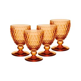 Villeroy & Boch Villeroy & Boch Boston Apricot Wei&szlig;weingl&auml;ser 4er Set 230 ml Kristallglas orange | Gr.: onesize