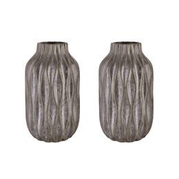 Butlers Vase NORDIC SEA 2er-Set in Grau | Gr.: onesize