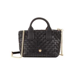DuDu Ibiza Handtasche Leder 22 cm in black rose | Gr.: onesize