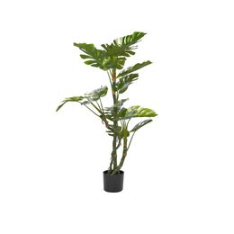 Beliani Kunstpflanze MONSTERA PLANT in Grün/Schwarz - (W) 75 x (H) 135 x (L) 75 cm | Gr.: onesize