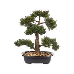 Beliani Kunstpflanze PINE in Grün/Schwarz - (W) 34 x (H) 44 x (L) 7 cm | Gr.: onesize