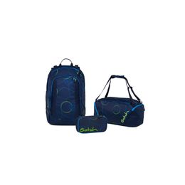 Satch Schulrucksack-Set AIR Blue Tech 3-teilig in Blau | Gr.: onesize
