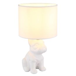 Globo lighting Tischleuchte ''Dogo'' in Wei&szlig; - (B)23,3 x (H)40 x (T)22 cm | Gr.: onesize