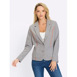 Heine Jersey-Blazer in hellgrau-meliert | Gr.: 42