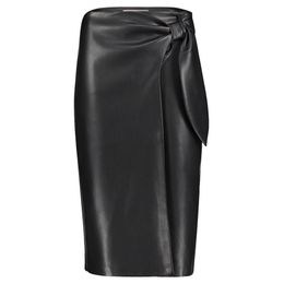 Cartoon Wickelrock unifarben in Schwarz | Gr.: 44