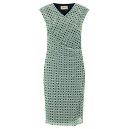 Cartoon Casual-Kleid ohne Arm in Green/Blue | Gr.: 44