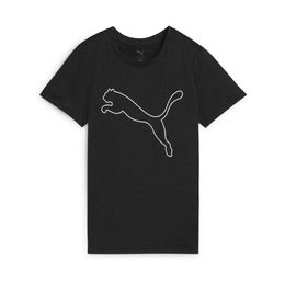 Puma T-Shirt "W TAD ESSENTIAL Heather Logo Tee" in Schwarz | Gr.: M