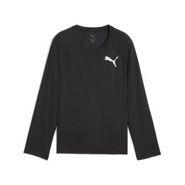 Puma T-Shirt "Y CROSS THE LINE Longsleeve 3.0" in Schwarz | Gr.: 140