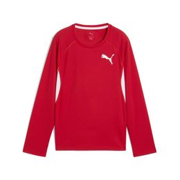 Puma T-Shirt "Y CROSS THE LINE Longsleeve 3.0" in Rot | Gr.: 140
