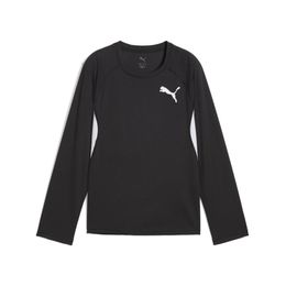 Puma T-Shirt "Y CROSS THE LINE Longsleeve 3.0" in Schwarz | Gr.: 164