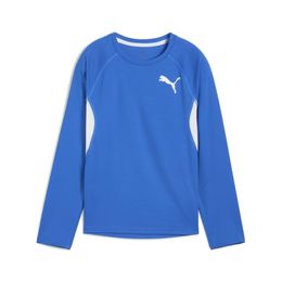 Puma T-Shirt "Y CROSS THE LINE Longsleeve 3.0" in Blau | Gr.: 152