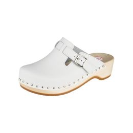 Berkemann Pantolette Riemen-Toeffler in weiss | Gr.: 44,5