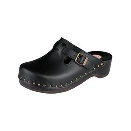 Berkemann Pantolette Riemen-Toeffler in schwarz | Gr.: 41,5