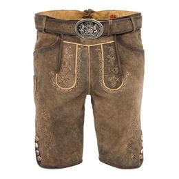 Maddox Lederhose HORN in hellbraun | Gr.: 60