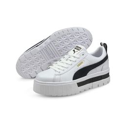 Puma Sneaker "Mayze Lth Wn's" in Weiß | Gr.: 40,5