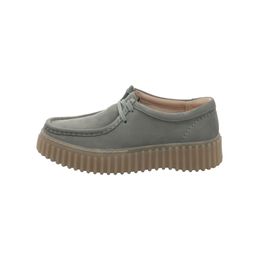 Clarks Damenschnürrschuhe halb sportlicher Boden WOMENS in Grün | Gr.: 40,5