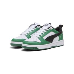 Puma Sneaker "Rebound V6 Lo Jr" in Weiß | Gr.: 38,5