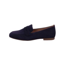 Gabor Damenslipper glatte-oder Ledersohle bis 25 mm in Blau | Gr.: 41