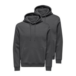 Only & Sons ONLY & SONS Sweatshirt / Hoodie Connor in Grey Pinstripe | Gr.: XL