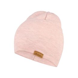 Sterntaler Beanie Streifen in rosa mel. | Gr.: 47 cm