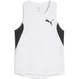 Puma Sportshirt "Y CROSS THE LINE SingleT 3.0" in Weiß | Gr.: 164