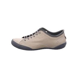 Esgano Damenschnürrschuhe halb sportlicher Boden Da.-Sneaker in Beige | Gr.: 42