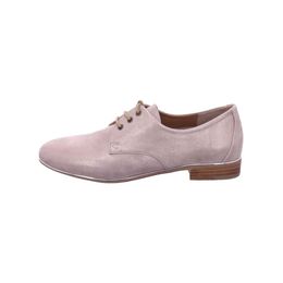 Everybody Damenschnürrschuhe halb glatte-oder Ledersohle bis 25 mm in Beige | Gr.: 40,5