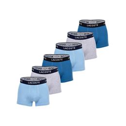 Lacoste Boxershort 6er Pack in Blau/Grau | Gr.: M