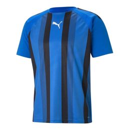 Puma Sportshirt "TeamLIGA Striped Jersey" in Blau | Gr.: XXL