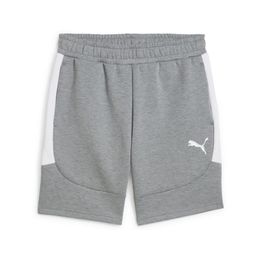 Puma Sporthose "TeamEVOSTRIPE Shorts" in Grau | Gr.: L