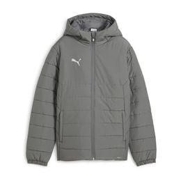 Puma Trainingsjacke "TeamADDITIONS Hooded Padded Jacket Jr" in Grau | Gr.: 116